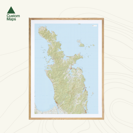 Coromandel Peninsula - Giant Wall Map – Custom Maps