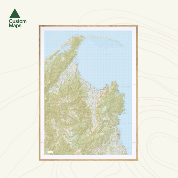 Golden Bay and Abel Tasman Map - Giant Wall Map – Custom Maps