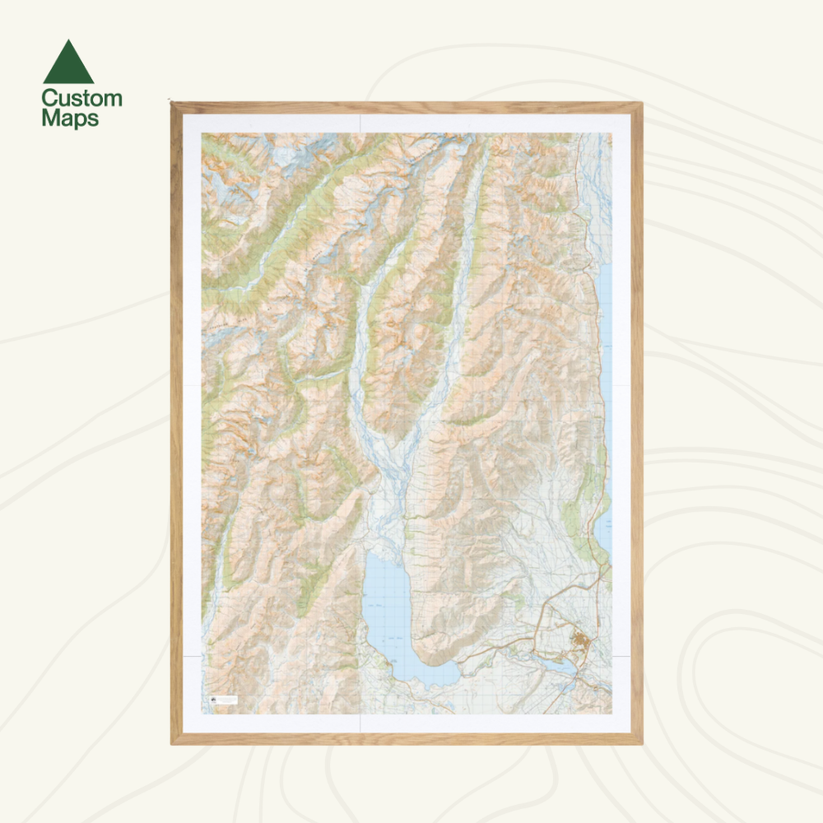 Ōhau and Twizel Wall Map – Custom Maps