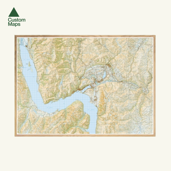 Queenstown and Arrowtown Wall Map – Custom Maps